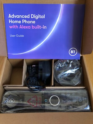BT Advanced Digital Home Phone With Alexa Built-in - Black Handset ...
