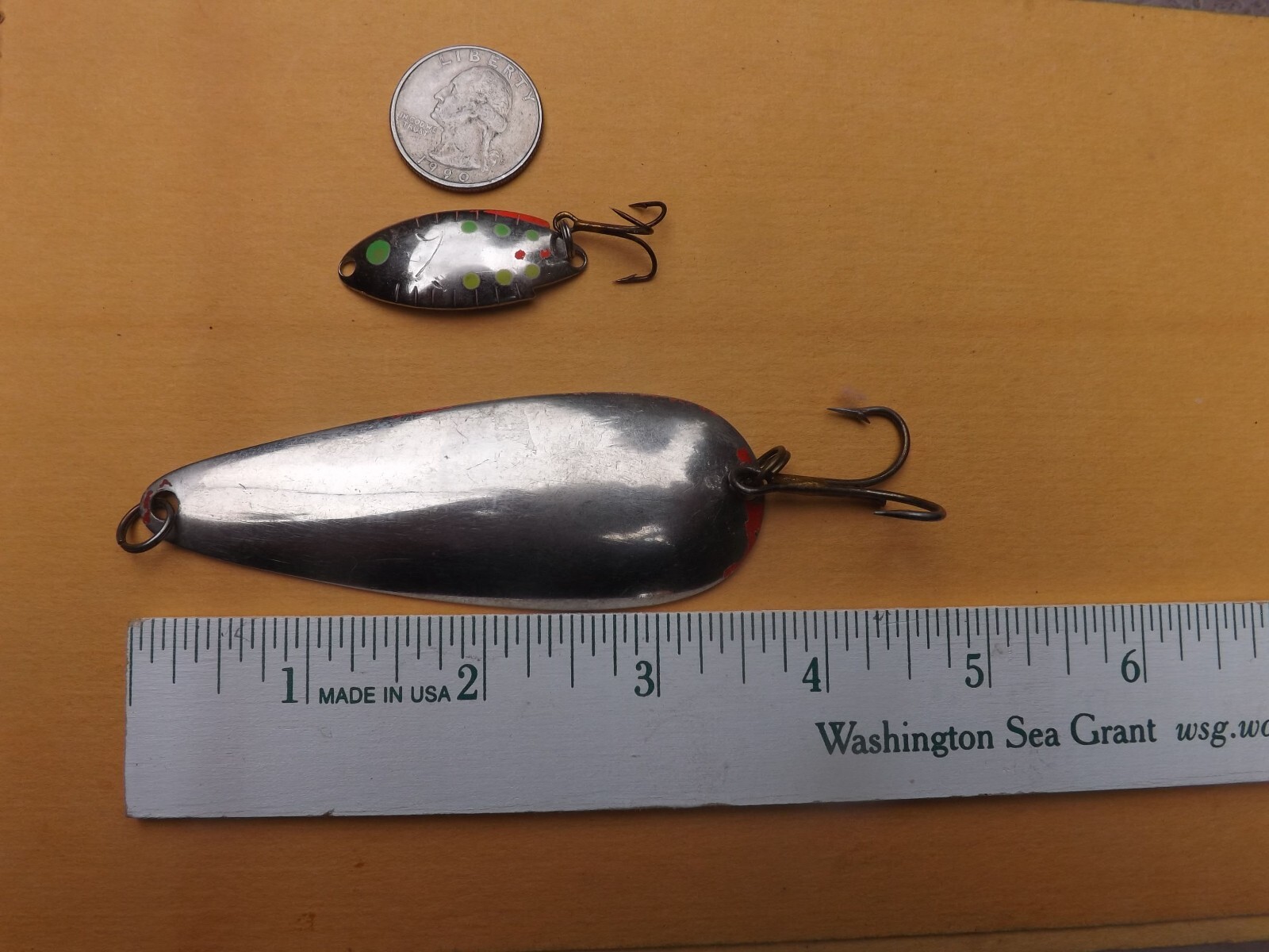 Luhr Jensen Rocket 88 No 6 Vintage 3 5/8" Fishing Lure + 1 1/2" Rare ...