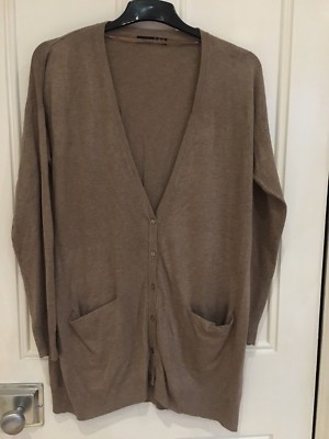 Primark Long Cardigan, Beige, UK Size 12 | eBay UK