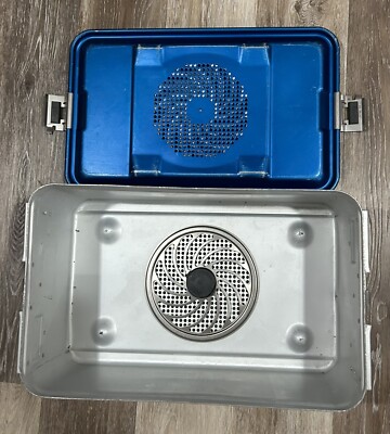 Aesculap Sterilization Container Case JN744 and JK786 Blue Filter Plate ...