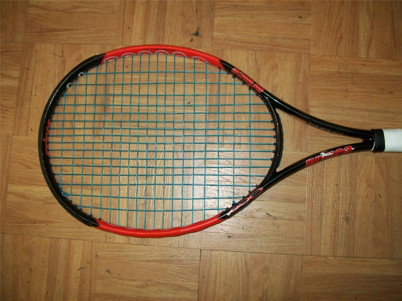 Prince O3 Hybrid Orange 110 headsize 4 1/4 grip Tennis Racquet | eBay
