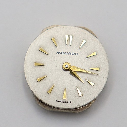 Movado Genuine Movement Cal.8190 Ladies Manual Wind Watch Parts Silver ...