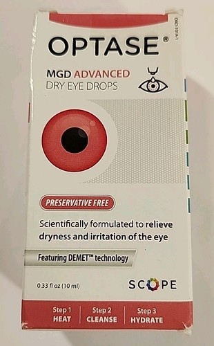 NEW OPTASE MGD Advanced Dry Eye Drops Preservative Free EXP 10/2026 ...