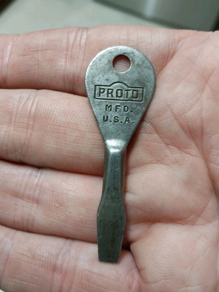 Vintage Proto Tools USA Key Chain Flat Head Screwdriver | eBay