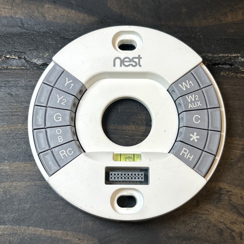 Google Nest 2nd Gen BASE ONLY Learning Thermostat Wiring Mount Terminal ...