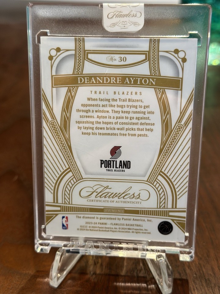 Deandre Ayton Gold Flawless Diamond!! Panini Sealed! | eBay