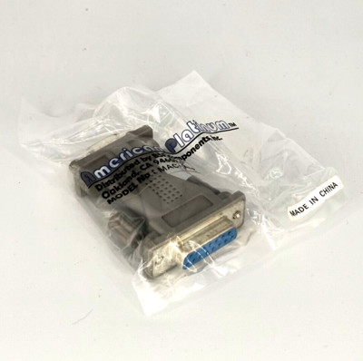 LOT OF 2 NEW VGA (HD15) MALE ADAPTER TO APPLE MAC DB15 FEMALE RM3-BIN4 ...