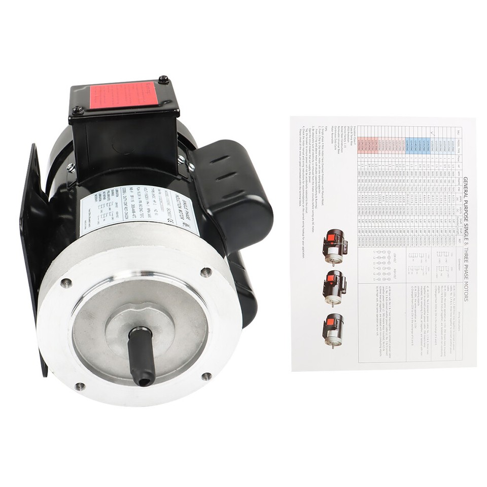 2HP 3450RPM General Purpose Motor 115/230V Electric Motor 56C Single ...