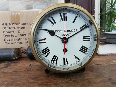 A PRESCOT FUSEE BULKHEAD CLOCK | eBay UK