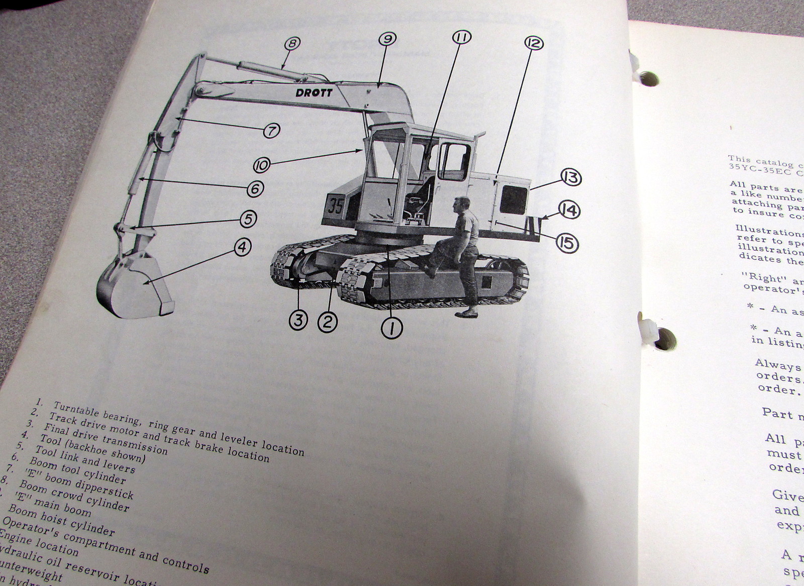 Drott Case 30 35 EC-YC Crawler Parts Catalog Manual S406078M3 1972 | eBay