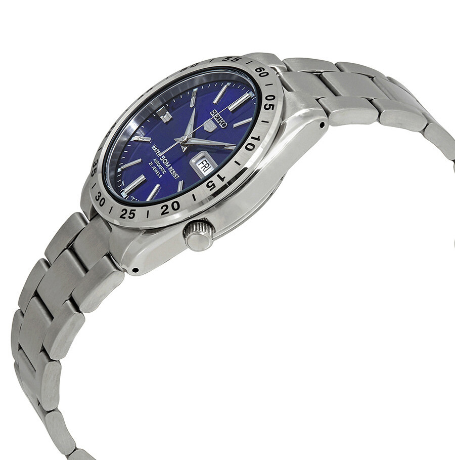 Seiko 5 SNKD99 Automatic Day-Date Blue Dial Stainless Steel Men's Watch ...