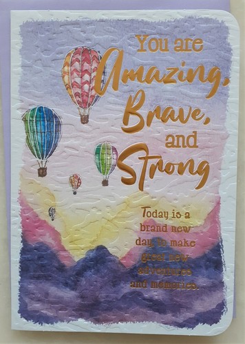 You're amazing brave strong Inspirational collection greeting card ...