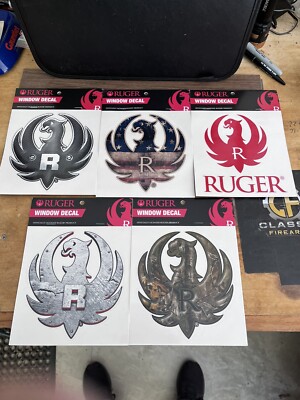 Ruger Logo 6” window Decals (5) | eBay
