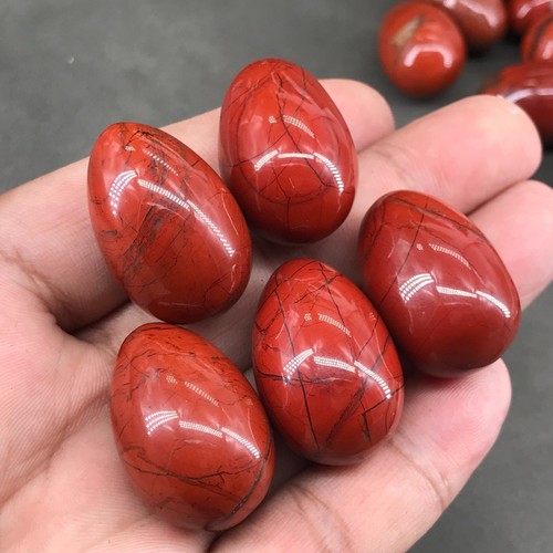 5pcs Natural Red Jasper Quartz Egg Quartz Crystal Skull Reiki Healing Gem | eBay