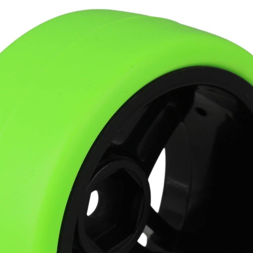 4PCS RC Plastic Pentagram Wheel Rims & Tyres for RC 1:10 On Road Racing ...