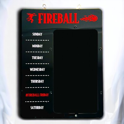 Fireball - Illuminated LED - Chalk Board - Daily Menu sign - NEW IN BOX ...