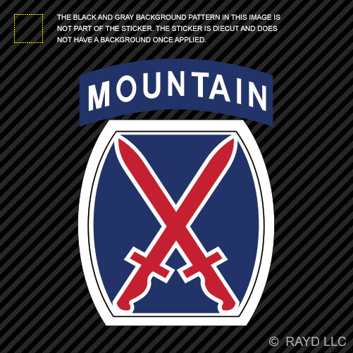 10th Mountain Division Sticker Die Cut Vinyl mountain warfare | eBay