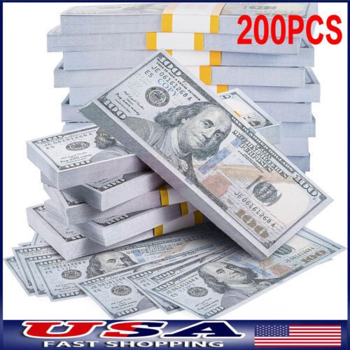 1000 pcs Movie Props money Fake bills look real for video party ...