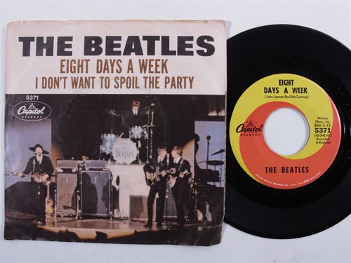 Rock 45 BEATLES Eight Days A Week CAPITOL picture sleeve m | eBay