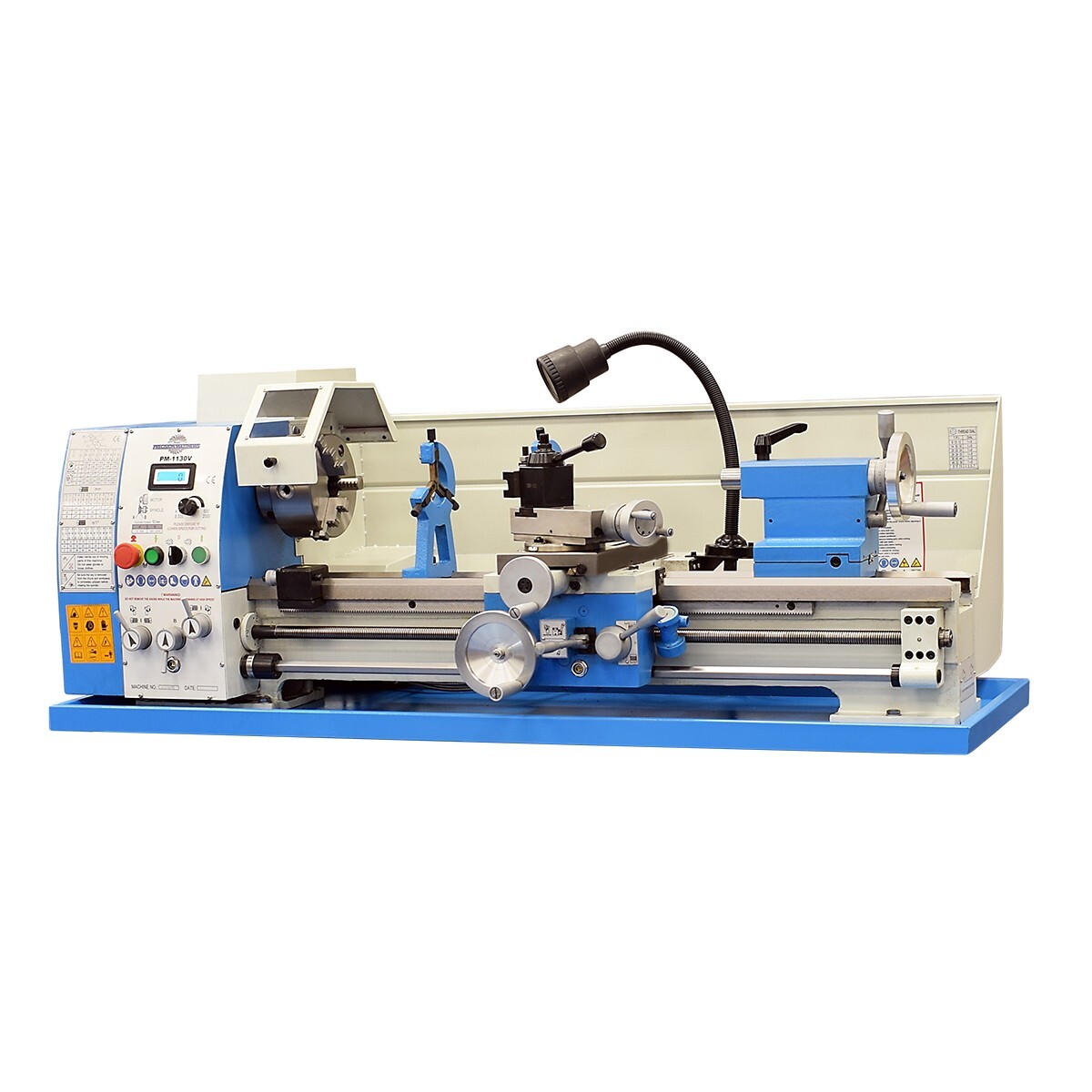 PRECISION MATTHEWS PM-1130V BENCH TOP METAL LATHE WITH 2 AX DRO! FREE ...
