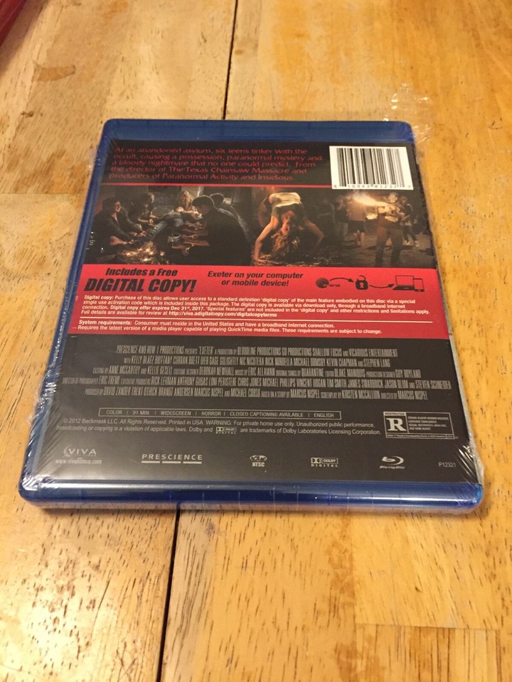 Exeter (Blu-ray/DVD 2012) Horror Gore Brand NEW | eBay