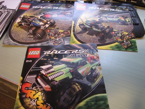 Lego RACERS MANUALs only #8141 ,#8140+1839 , 8141+ 8138 excellent ...