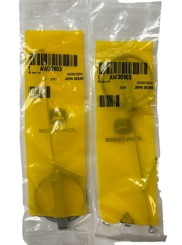John Deere OEM Loader Foot Quick Lock Pin w/Cable AW30903 2-Pack | eBay