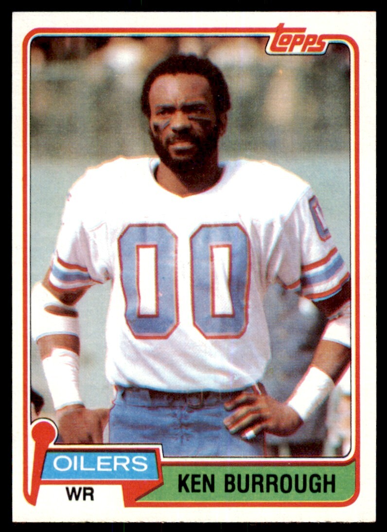 1981 TOPPS KEN BURROUGH; HOUSTON OILERS #301 | eBay
