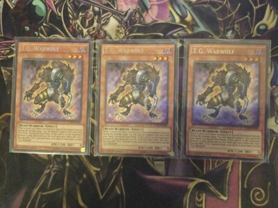 Yugioh! 3x/Playset T.G. Warwolf Secret Rare 1st Near Mint | eBay