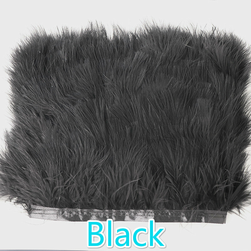 Feder Fransen Rand Flauschig Band Kante Nähen DIY Basteln Karneval ...