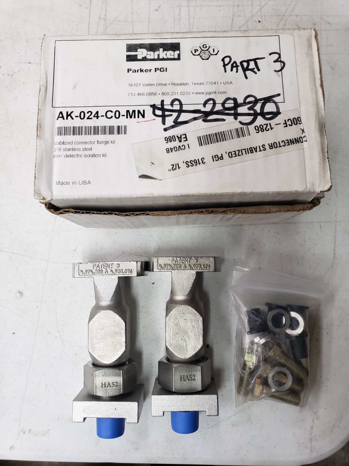 Parker+Stabilized+Connector+AK-024-C0-MN for sale online | eBay