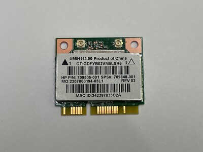 HP 709505-001 Realtek RTL8188EE 802.11n Mini PCI Express Wireless Card ...