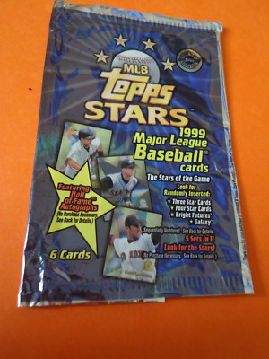 1999 Topps Stars Baseball card wrapper - MLB - Stars of the Game | eBay