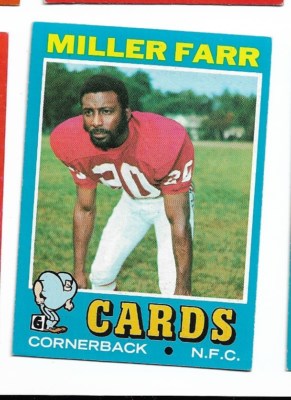 1971 TOPPS FB #69 MILLER FARR/CARDS EX/MT | eBay