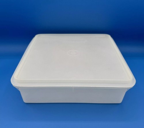 Tupperware Snack-Stor Square Vintage Storage Container 514-3 with Lid ...