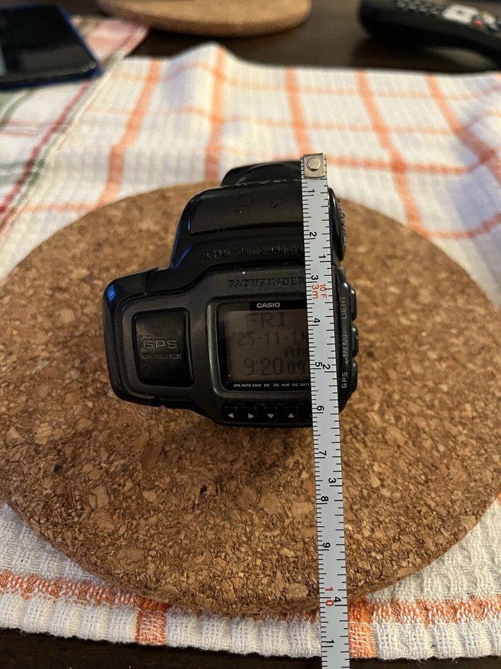 Casio Pathfinder PAT-1 GPS Navigator 64mm 1840 Watch Day Date Hike ...