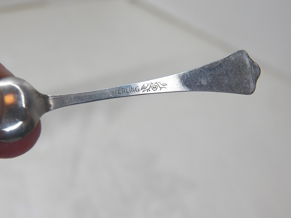 BAKER MANCHESTER ROANOKE STERLING SILVER SALT SPOONS SET OF 6, NO ...