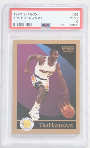 1990 Skybox Tim Hardaway Rookie RC #95 PSA 9 Mint HOF Golden State ...