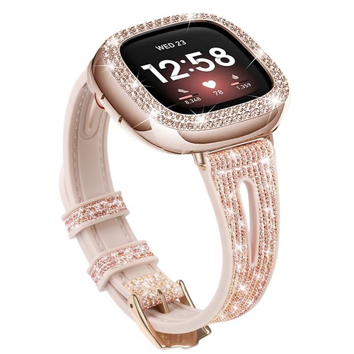 Bling Thin Band for Fitbit Sense/Fitbit Versa 3 Bands for Women ...