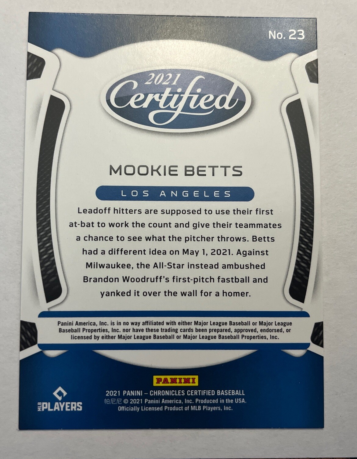 2021 Panini Chronicles - Certified #23 Mookie Betts for sale online | eBay