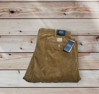 Polo Ralph Lauren Whitman Trouser Pleated Corduroy Pants Relaxed Fit ...