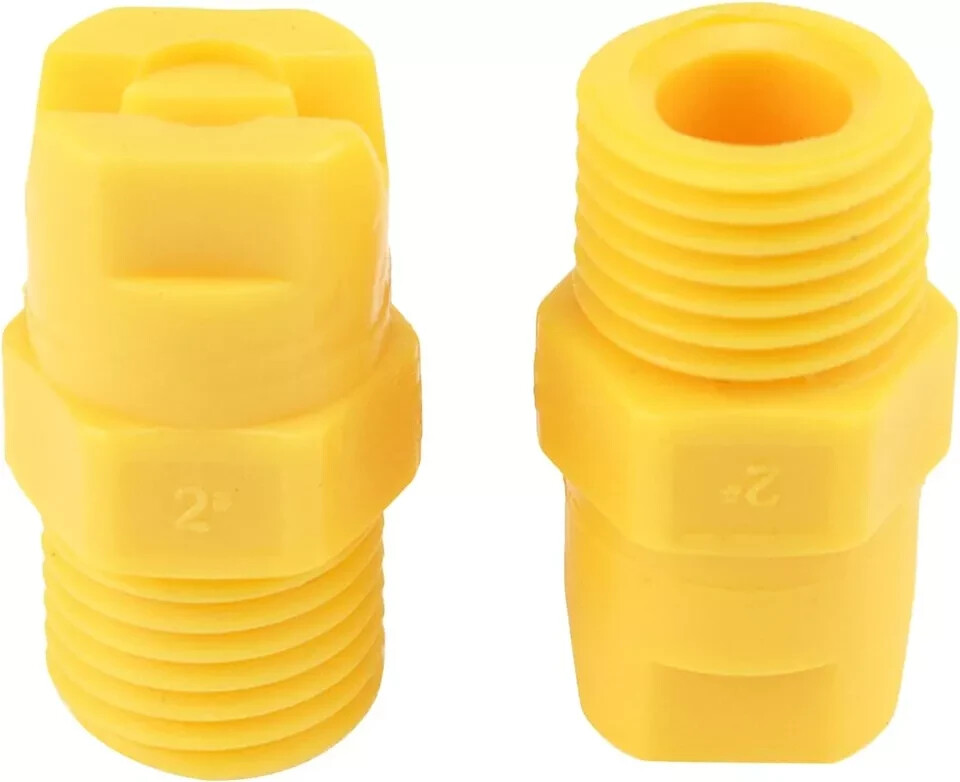 20Pcs Plastic 1/4" NPT Male Thread Flat Fan Sprayer Tip 80 Degrees ...