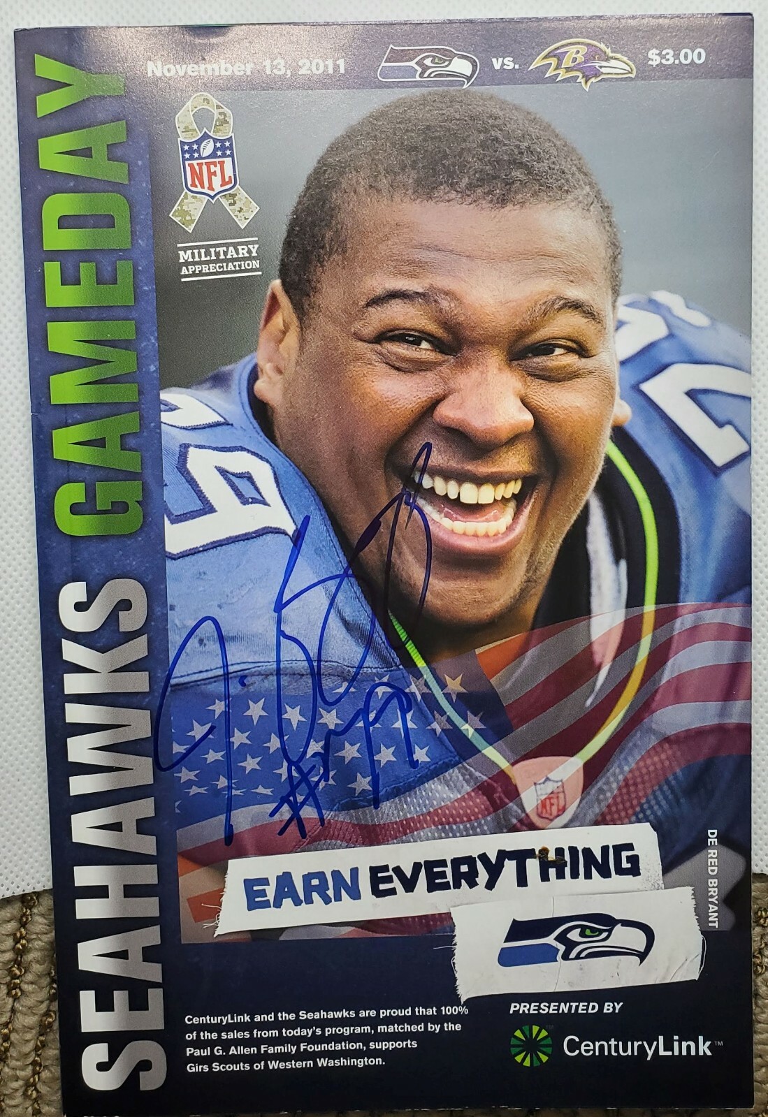 AUTOGRAPH SIGNED SEATTLE SEAHAWKS GAMEDAY PROGRAMS *YOU PICK* | eBay