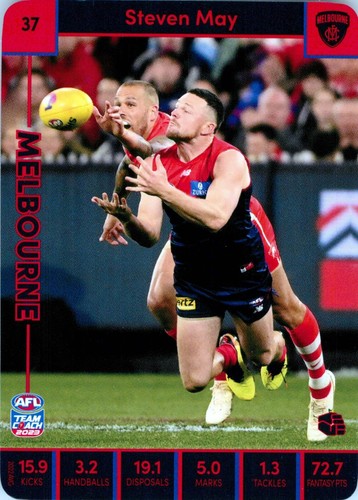 2023 MELBOURNE DEMONS AFL Card STEVEN MAY Teamcoach | eBay
