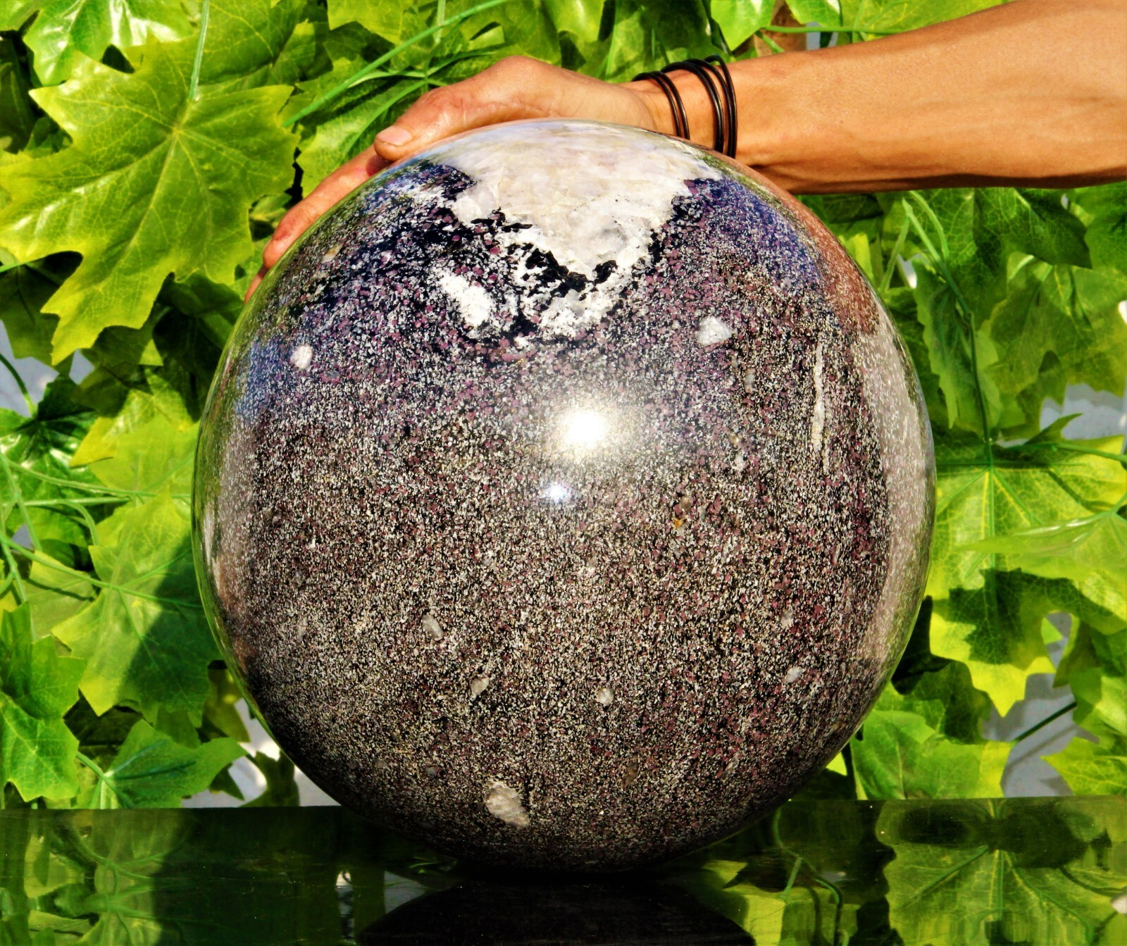 Big Red Ruby Spinel Matrix Crystal Quartz Chakra Healing Decor Stone ...