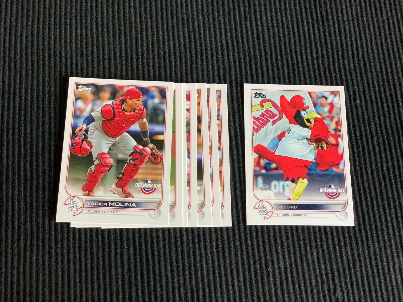 2022 TOPPS OPENING DAY ST LOUIS CARDINALS MASTER TEAM SET 8 CARDS ...