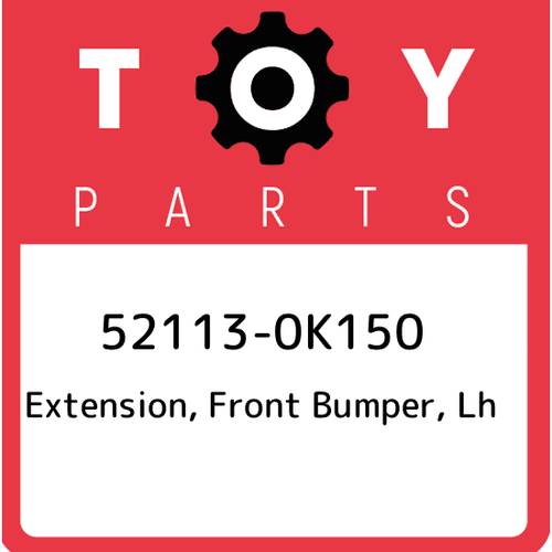 52113-0K150 Toyota Extension, front bumper, lh 521130K150, New Genuine ...