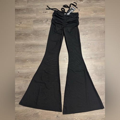 NWT Dolls Kill / Darker Wavs Reverb Sheer Mesh V-Cut Pants Size Large ...