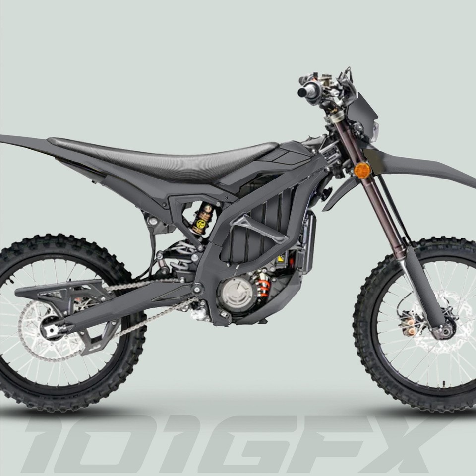 Surron Ultra Bee Graphics Kit SOLID COLOR GREY Decals Stickers ...