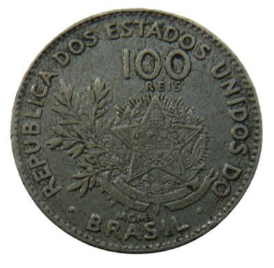 1901 Brazil 100 Reis Coin | eBay UK